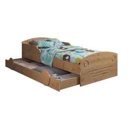 OTTO home Kinderbett &raquo;Levke&laquo; aus massiver Kiefer, 90x160 cm, inklusive Schubkasten und Lattenrost beige Liegefl&auml;che L&auml;nge B: 200cm x 90cm, H&ouml;he Bett: 
