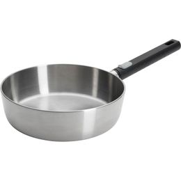 Woll Schmorpfanne &raquo;Logic Steel&laquo; Edelstahl 18/10 1 Stk. tlg. 5-Schicht-Aufbau silber &Oslash; 24cm + H&ouml;he 7cm