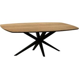 OMG Design Esstisch &raquo;Wellington&laquo; 1 Stk. tlg. Hochwertige Melamin-Tischplatte mit Metallgestell braun B/H/T: 250cm x 77cm x 128cm