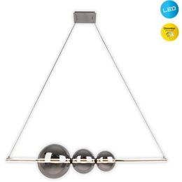 N&auml;ve n&auml;ve LED Pendelleuchte &raquo;NOVA&laquo; LED-Modul 1 Stk. Warmwei&szlig; Dimmbar grau H: 150cm, 1 Stk.