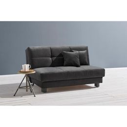 ell+ell ell + ell Schlafsofa &raquo;Tilda&laquo; Breite 145 cm, inkl. 2 Zierkissen schwarz 100% Polyester B/H/T: 145cm x 90cm x 100cm, Flachgewebe, Gel-Sandwichpolster,