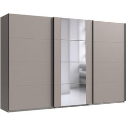 wimex Schwebet&uuml;renschrank &raquo;Bern Schiebet&uuml;renschrank&laquo; Schrank mit zus&auml;tzlicher Innenausstattung, Garderobe schwarz Holzwerkstoff B/H/T: 313cm x 210cm x 64cm,