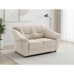 Sit & More sit&more 2-Sitzer &raquo;Savona&laquo; mit Federkern B/H/T: 148cm x 90cm x 90cm, Flachgewebe LINO, ohne Bettfunktion