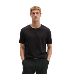 Marc O'Polo MARC O'POLO Herren T-Shirt "aus weichem Slub-Jersey", schwarz, Basic, Gr. M, unifarben, Obermaterial: 100% Baumwolle, Shirts