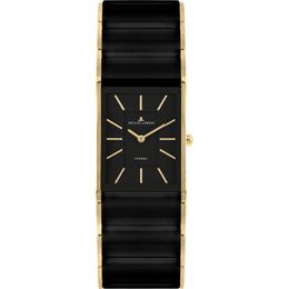 Jacques Lemans Damen Quarzuhr &raquo;Dublin&laquo; Armbanduhr, Damenuhr, Keramik, analog schwarz Einheitsgr&ouml;&szlig;e