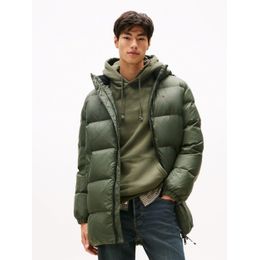 Tommy Jeans Herren Steppjacke "TJM ESSENTIAL DOWN PARKA", gr&uuml;n, Gr. L, Web, Obermaterial: 100% Polyamid. Futter: 100% Polyester. F&uuml;llung: 70% Daunen,