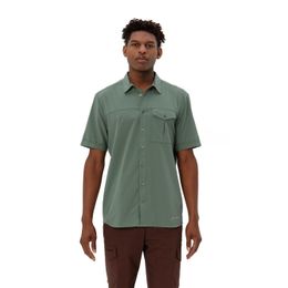 Vaude Herren Funktionshemd "MEN'S ROSEMOOR SHIRT II", gr&uuml;n, Gr. M, Web, Obermaterial: 100% Polyester, Hemden, mit kurzer &Auml;rmell&auml;nge, atmungsaktives