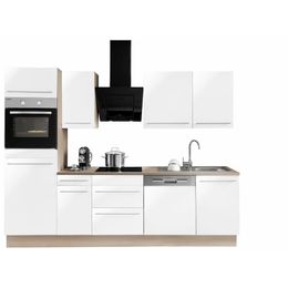 Optifit K&uuml;chenzeile &raquo;Bern&laquo; Breite 270 cm, wahlweise mit E-Ger&auml;ten wei&szlig; B/H/T: 270cm x 60cm, ohne E-Ger&auml;te
