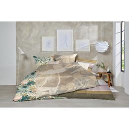 Primera Bettw&auml;sche &raquo;Feinbiber-Bettw&auml;sche&laquo; 2 Stk. samtweich und nat&uuml;rlich aus reiner Baumwolle braun Mako-Satin, Obermaterial: 100% Baumwolle B/L: 135cm x 