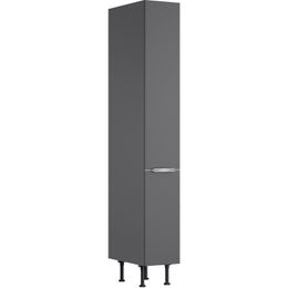 KOCHSTATION Apothekerschrank &raquo;KS-Aken&laquo; grau anthrazit, B/H/T: 30cm x 211,8cm x 58,4cm