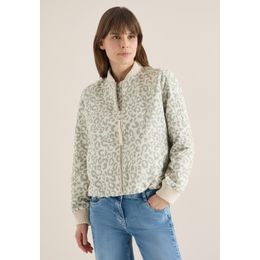 Cecil Damen Blouson, beige, Gr. XXL, unifarben, Web, 66% Baumwolle, 34% Polyamid, Jacken, im soften Baumwoll-Mix