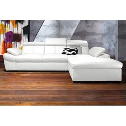 exxpo - sofa fashion Ecksofa &raquo;Salerno, Funktionssofa, Breite 280cm, hoher Sitzkomfort, L-Form&laquo; inkl. Kopf- und Armteilverstellung, wahlweise mit 