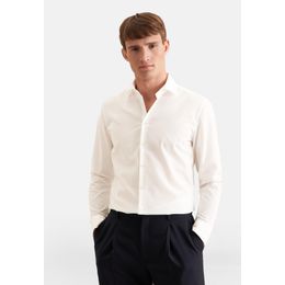 Seidensticker Herren Businesshemd "Schwarze Rose", beige, Gr. 43, unifarben, 100% Baumwolle, Hemden, Slim 1/1 Kentkragen Uni