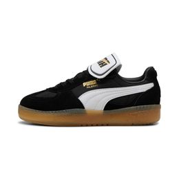 Puma Sneaker 'Palermo' Damen Gr&ouml;&szlig;e 42 gold / schwarz / wei&szlig; Sommerschuhe