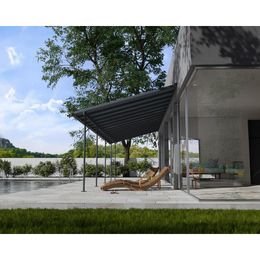 Terrassendach &raquo;mit pulverbeschichtetem Aluminiumrahmen&laquo; einfache DIY Montage grau Aluminium, Polycarbonat (PC) B/H/T: 971cm x 305cm x 295cm