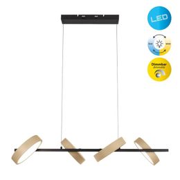 N&auml;ve n&auml;ve LED Pendelleuchte &raquo;Tessa&laquo; LED-Modul 1 Stk. warmwei&szlig; - kaltwei&szlig; dimmbar per Touch, inkl. CCT-Funktion, warmwei&szlig;/neutralwei&szlig;/kaltwei&szlig; beige 4, &Oslash; 