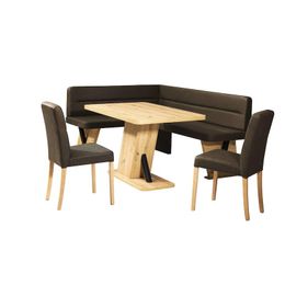 Home Affaire Eckbankgruppe &raquo;Laros Sitzgruppe, Eckbank, St&uuml;hle, Tisch&laquo; Set, 4tlg Set, perfekt f&uuml;r K&uuml;che, Esszimmer, Wohnzimmer, Bestseller braun 70%PES