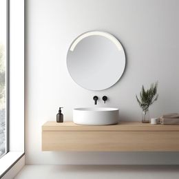 Mirrors and More LED-Lichtspiegel &raquo;Agatha&laquo; integrierte LED-Beleuchtung wei&szlig; Spiegelglas B/H/T: 60cm x 60cm, gl&auml;nzend