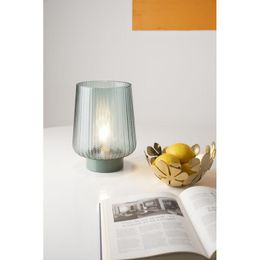 LED Tischleuchte &raquo;Pretty Glamour mobile T&uuml;rkis&laquo; E27 Warmwei&szlig; E27, Timer Batterie blau 1, &Oslash; 19cm H: 25,5cm