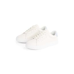 Tommy Hilfiger Damen Plateausneaker &raquo;ESSENTIAL COURT SNEAKER&laquo; , Freizeitschuh, Halbschuh, Schn&uuml;rschuh mit Logoschriftzug blau 35