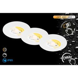 Briloner Leuchten LED Einbauleuchte &raquo;DIMARA&laquo; LED-Modul 1 Stk. 90x27 mm, Wohnzimmer, Flur wei&szlig; 1, &Oslash; 33cm H: 6cm, 1 Stk.
