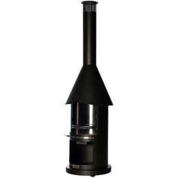 Buschbeck Holzkohlegrill &raquo;Edelstahlgrill Auckland, schwarz&laquo; Edles Design, Premium-Produkt mit Senotherm-Lackierung, &Oslash;65 x H 230 cm schwarz B/H/T: 65cm x 65cm