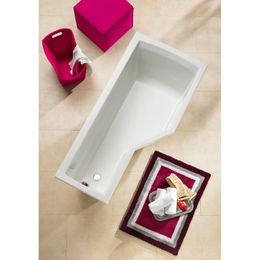 Ottofond Badewanne &raquo;Cello&laquo; H&ouml;he 45 cm verstellbare F&uuml;&szlig;e mit Fu&szlig;gestell und Ablaufgarnitur wei&szlig; Sanit&auml;racryl Wanne rechts