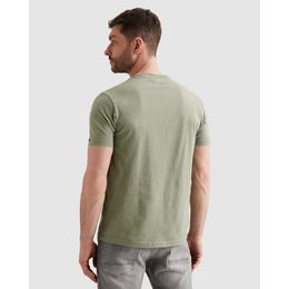 PME-Legend PME LEGEND Herren T-Shirt "Short sleeve r-neck washed garment dye"iceberg gr&uuml;n, Gr. XXXL, bestickt, Jersey, Obermaterial: 100% Baumwolle, Shirts, mit