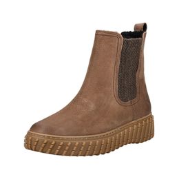 Paul Green Damen Stiefelette "Paul Green Stiefelette Nubukleder/Textil", Gr. 40, braun, Nubukleder, Textil, Schuhe