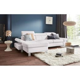 exxpo - sofa fashion Ecksofa &raquo;Fiji, hochwertige Detailverarbeitung, Breite 292cm, L-Form&laquo; bequem durch Kopf- und Armteilverstellung, wahlweise mit 