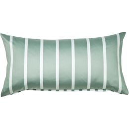Janine Kissenbezug &raquo;modernclassic 39028-28&laquo; mit Rei&szlig;verschluss gr&uuml;n Mako-Satin, Obermaterial: 100% Baumwolle B/L: 40cm x 80cm, 1 Stk., Mako-Satin