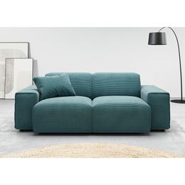 Home Affaire 2-Sitzer &raquo;Glimminge auch in Breitcord + Feincord + Easy care-Bezug&laquo; besondere Kedern&auml;hte,, Zierkissen blau 12% Polyaxryl, 88% Polyester B