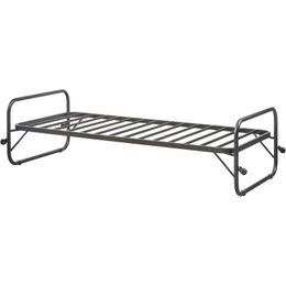 Woood Bettgestell &raquo;Lucy Metallrahmen pulverbeschichtet zusammenklappbar, 206 x 96 x 57 cm&laquo; Eingeklappt 30 cm hoch, Tragkraft 150 kg, Matratzenma&szlig; 