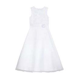 DANAMADE M&auml;dchen Partykleid "DANAMADE Dresses DLEWE", wei&szlig;, Gr. 122, Obermaterial: 100% Polyester. Futter: 100% Polyester, Kleider