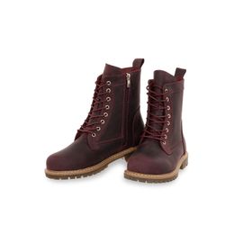Hirschkogel Damen Stiefel "Stiefel 19880440 bordeaux", Gr. 39, rot, Obermaterial: 100% Lederfaserstoff LEAFIBTEX., Schuhe