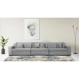Home Affaire 3-Sitzer &raquo;Skara&laquo; Lounge-Sofa mit Federkernpolsterung, in vielen Bezugsvarianten grau 100% Polyester B/H/T: 310cm x 86cm x 100cm, 