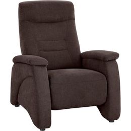 exxpo - sofa fashion Relaxsessel &raquo;Ascoli, Relaxsessel, Loungesessel, Hochlehnsessel&laquo; mit Relaxfunktion braun NaturLEDER (echtes Rindsleder) in Sitz 
