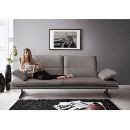 W.Schillig 2,5-Sitzer &raquo;broadway, Designsofa mit tollem Sitzkomfort&laquo; Sitztiefenverstellung, Kopfteil- & Seitenteilverstellung, Breite 236cm grau 