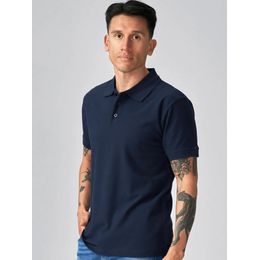 TEESHOPPEN Herren Kurzarmhemd "TEESHOPPEN Polo shirt Basic Polo", blau, Gr. XL, Obermaterial: 100% Baumwolle, Hemden