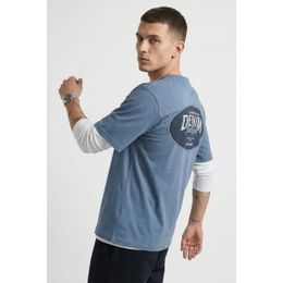 Jack & Jones JACK & JONES Herren T-Shirt "JJEDOVER DENIM TEE SS O-NECK 3PK MP", bunt, Gr. L, bedruckt, unifarben, Jersey, Obermaterial: 100% Baumwolle, Shirts