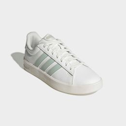 Damen Sneaker "GRAND COURT 3.0", adidas Sportswear, Gr. 42,5, wei&szlig;, Synthetik, Textil, Schuhe