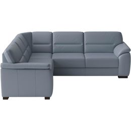 Sit & More sit&more Ecksofa &raquo;Montego Leder, L-Form, B: 255cm&laquo; wahlweise mit Schlaffunktion und Schubkasten grau B/H/T: 255cm x 88cm x 225cm, NaturLEDER , langer 