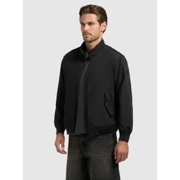 Khujo Herren Blouson "AGANO", schwarz, Gr. S, unifarben, Web, 65% Polyester, 35% Baumwolle, Jacken