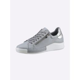 Andrea Conti Damen Sneaker, Gr. 36, blau, Glattleder, Leder, Rindsleder, Schuhe