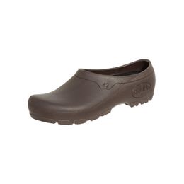 SALIHA Damen Clog "Gartenclogs Multi Clog geschlossen", Gr. 40, braun, Obermaterial: 100% Polyurethan PU., Schuhe