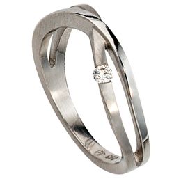 Jobo Damen Diamantring "Platinring", 52, SI = kleine Einschl&uuml;sse, Diamanten Platin 950, silber, Diamanten, Platin 950, Fingerringe, 950 Platin teil