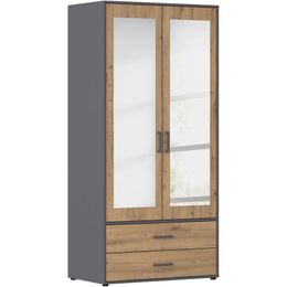 Rauch Dreht&uuml;renschrank &raquo;Kleiderschrank Schrank Garderobe W&auml;scheschrank VOYAGER&laquo; in 3 verschiedenen Ausstattungen BASIC/CLASSIC/PREMIUM, mit modernen 