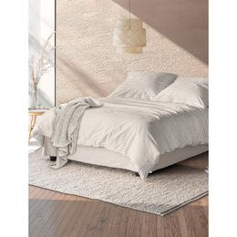 Irisette Bettw&auml;sche &raquo;Easy 8659&laquo; 2 k&uuml;hlend und atmungsaktiv, pflegeleicht und b&uuml;gelfrei beige Seersucker, Obermaterial: 100% Baumwolle B/L: 155cm x 220cm, 1 Stk