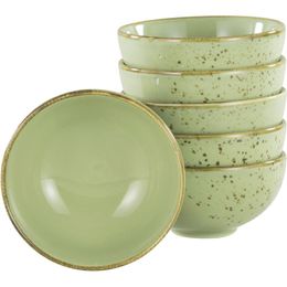 Creatable Dipschale &raquo;NATURE COLLECTION&laquo; 6 Stk. aus Steinzeug Snackschale, &Oslash; 11,5 cm gr&uuml;n Steinzeug &Oslash; 11,5cm