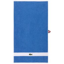 Lacoste Handtuch &raquo;LCASUAL&laquo; mit Label-Applikationen und Bord&uuml;re Frottier, Obermaterial: 100% Baumwolle B/L: 55cmx100cm, 1 Stk., Frottier